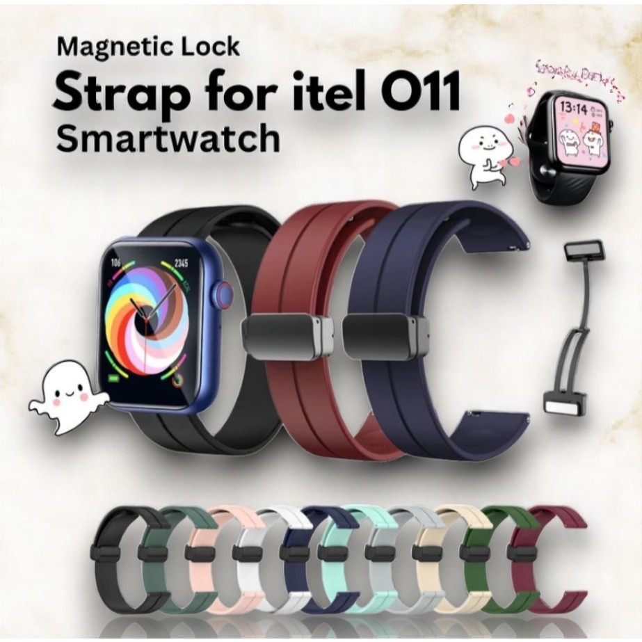 Jual Magnetic Lock Strap for itel smartwatch O11 3 Active | ISW-O43 ...