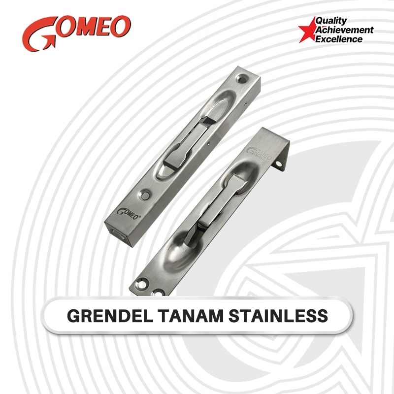 Jual GOMEO Grendel Tanam Pintu Jendela Flush Bolt Stainless 6 12 Inch ...