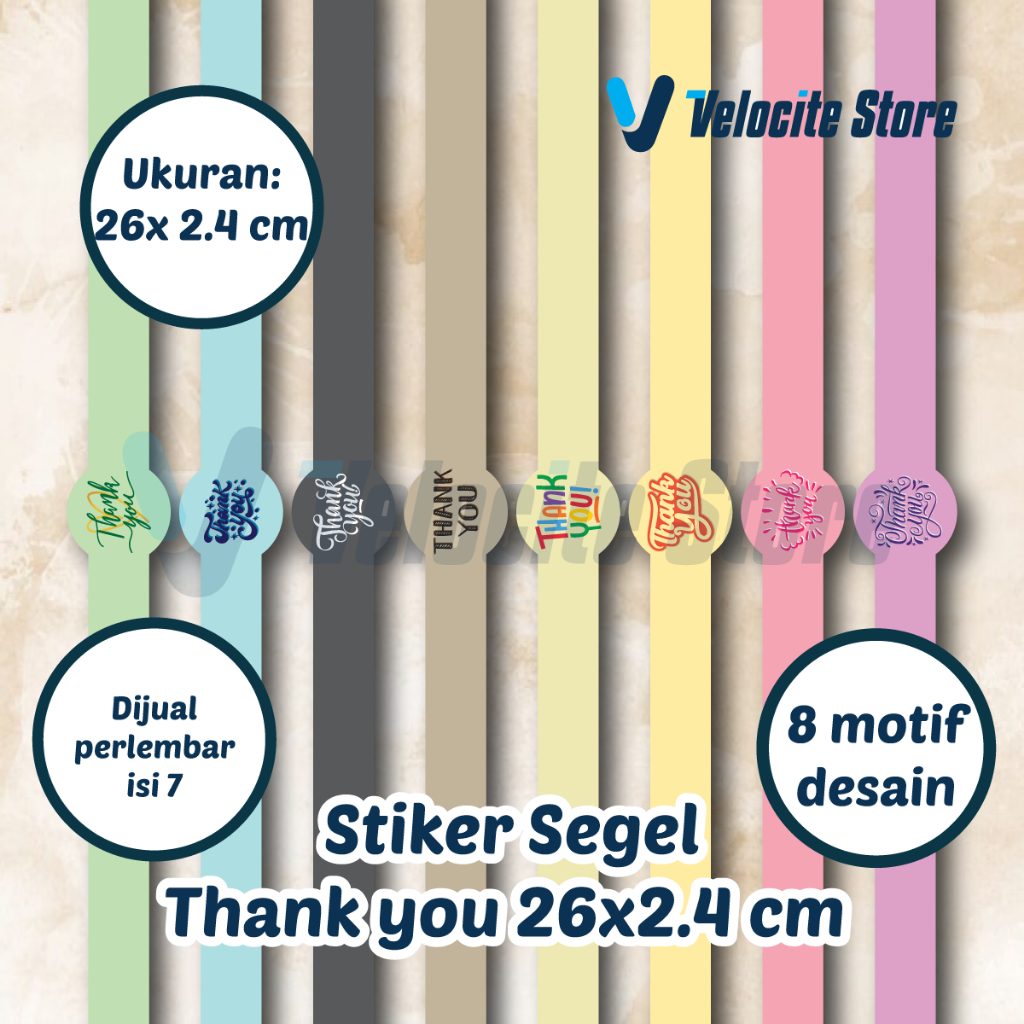 Jual STICKER SEGEL THANKYOU/SEGEL TOPLES/KEMASAN/TOPLES/STIKER THANKYOU ...