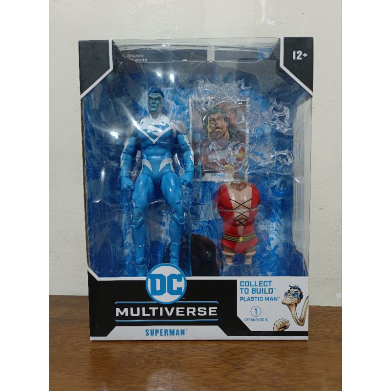Jual Mcfarlane Dc superman blue electric jla with baf plastic man ...