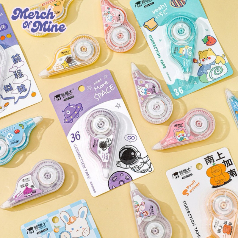 Jual Merch Of Mine Correction Tape / Tipe X Colorful Cute Characters ...