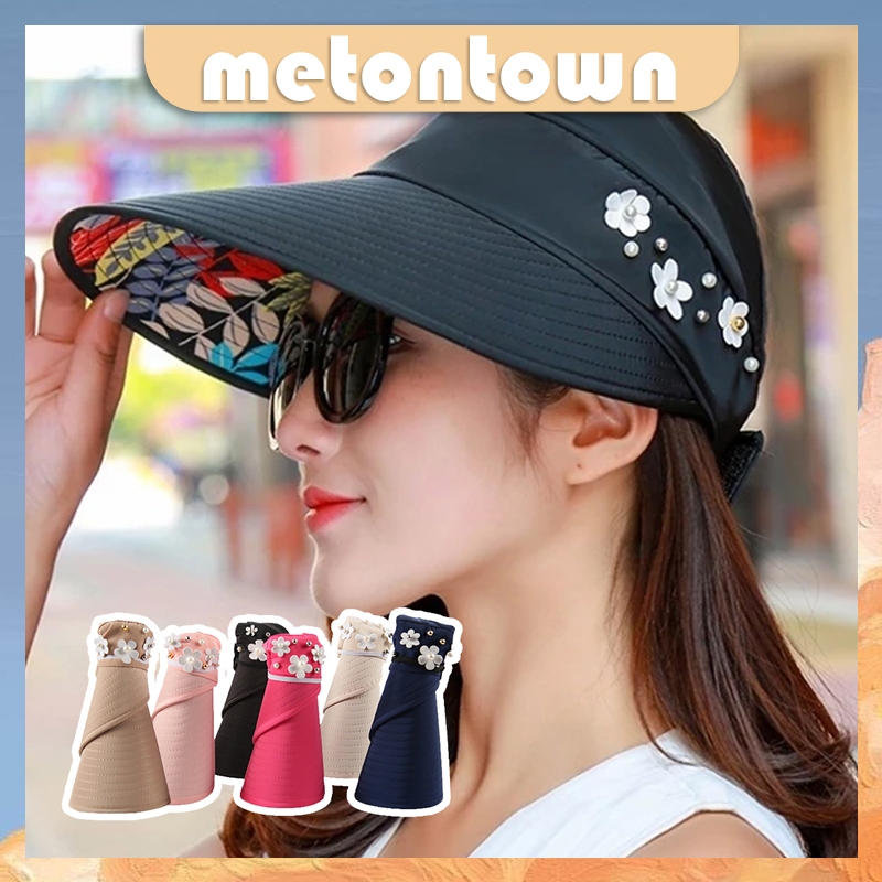 Jual Mtt - Topi Visor Pantai Topi Lipat Pelindung Sinar UV Outdoor ...