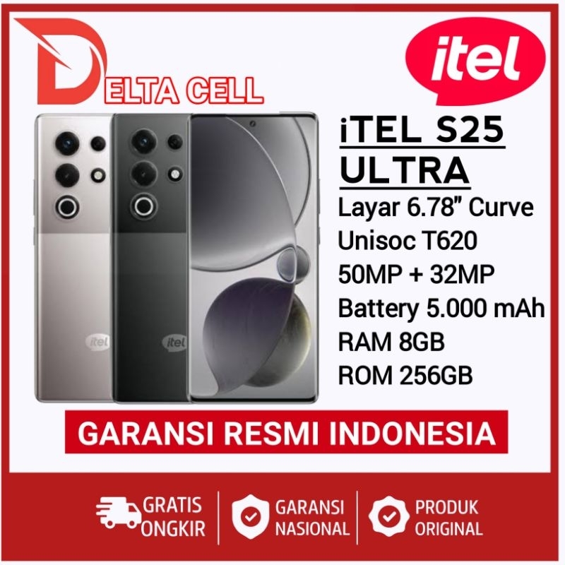 Jual iTEL S25 ULTRA 8/256 AMOLED CURVE DISPLAY - GARANSI RESMI ...