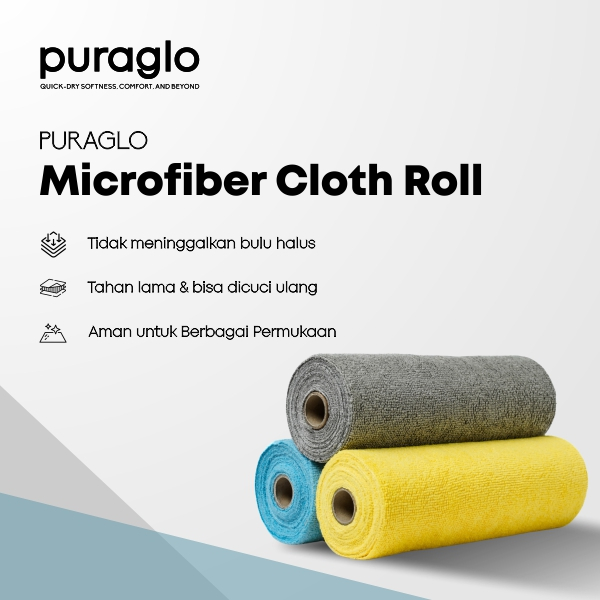 Jual Puraglo Microfiber Cloth Roll – Kain Lap Gulung Serbaguna ...