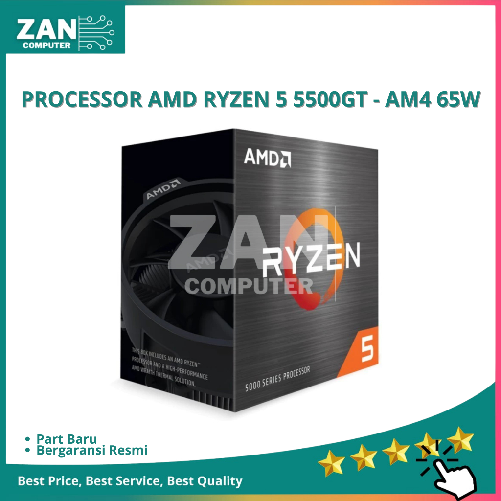 Jual Processor AMD Ryzen 5 5500GT 3.6Ghz Up To 4.4Ghz Cache 16MB 65W ...