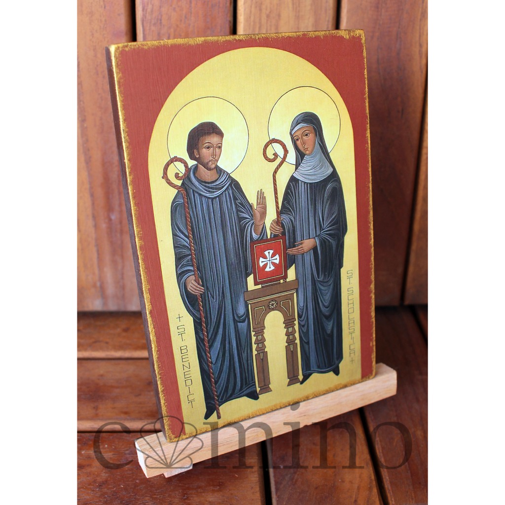 Jual Ikon St Benediktus dan Skolastika | Scholastica Benedictus ...