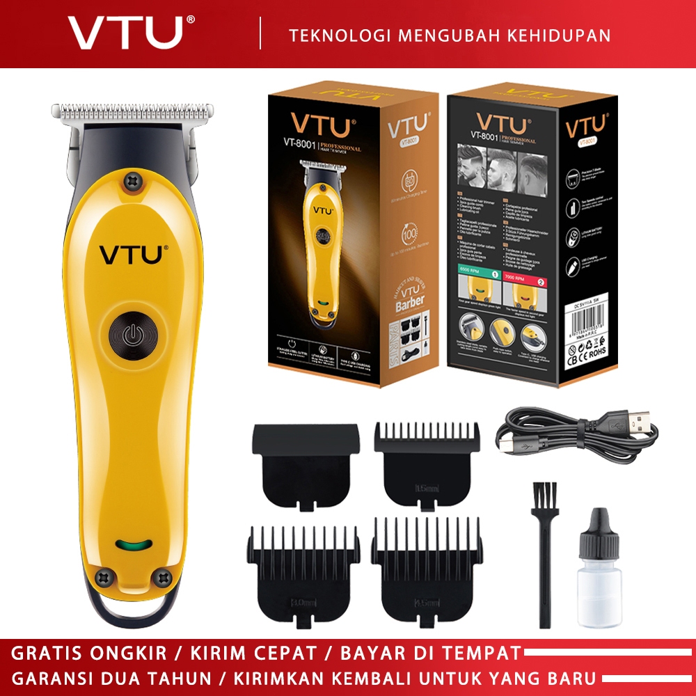 Jual VTU Gunting dorong listrik untuk gunting rambut elektrik VT-8001 ...