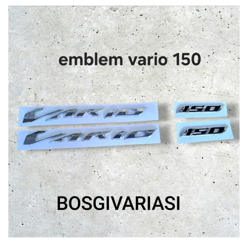 Jual Emblem honda vario 150 timbul / emblem logo vario 150 3D timbul ...