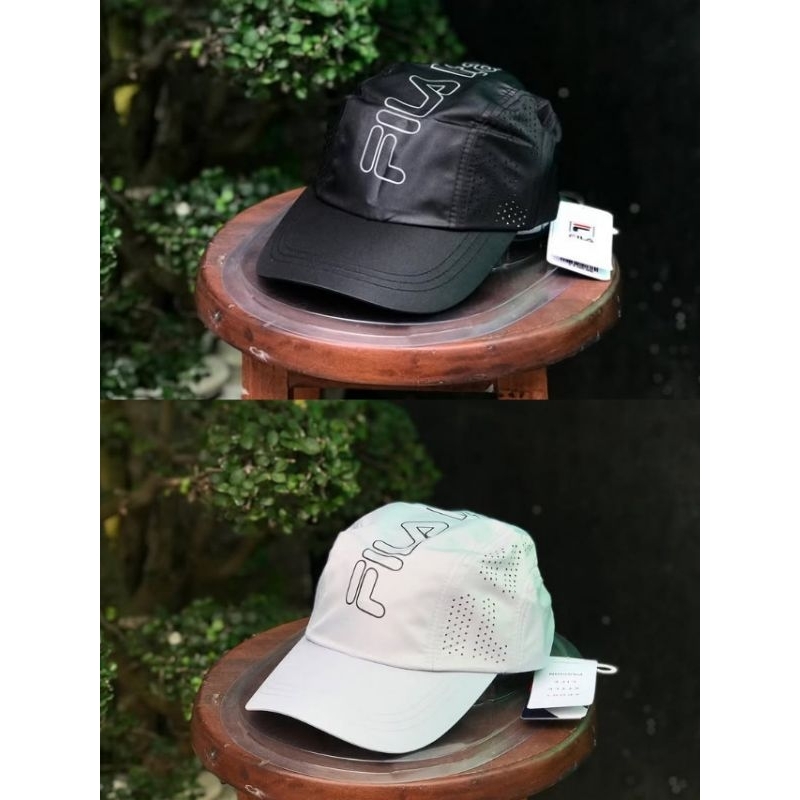 Jual Fila Mezito Running Cap Black White BNWT ORIGINAL BARANG RESMI ...