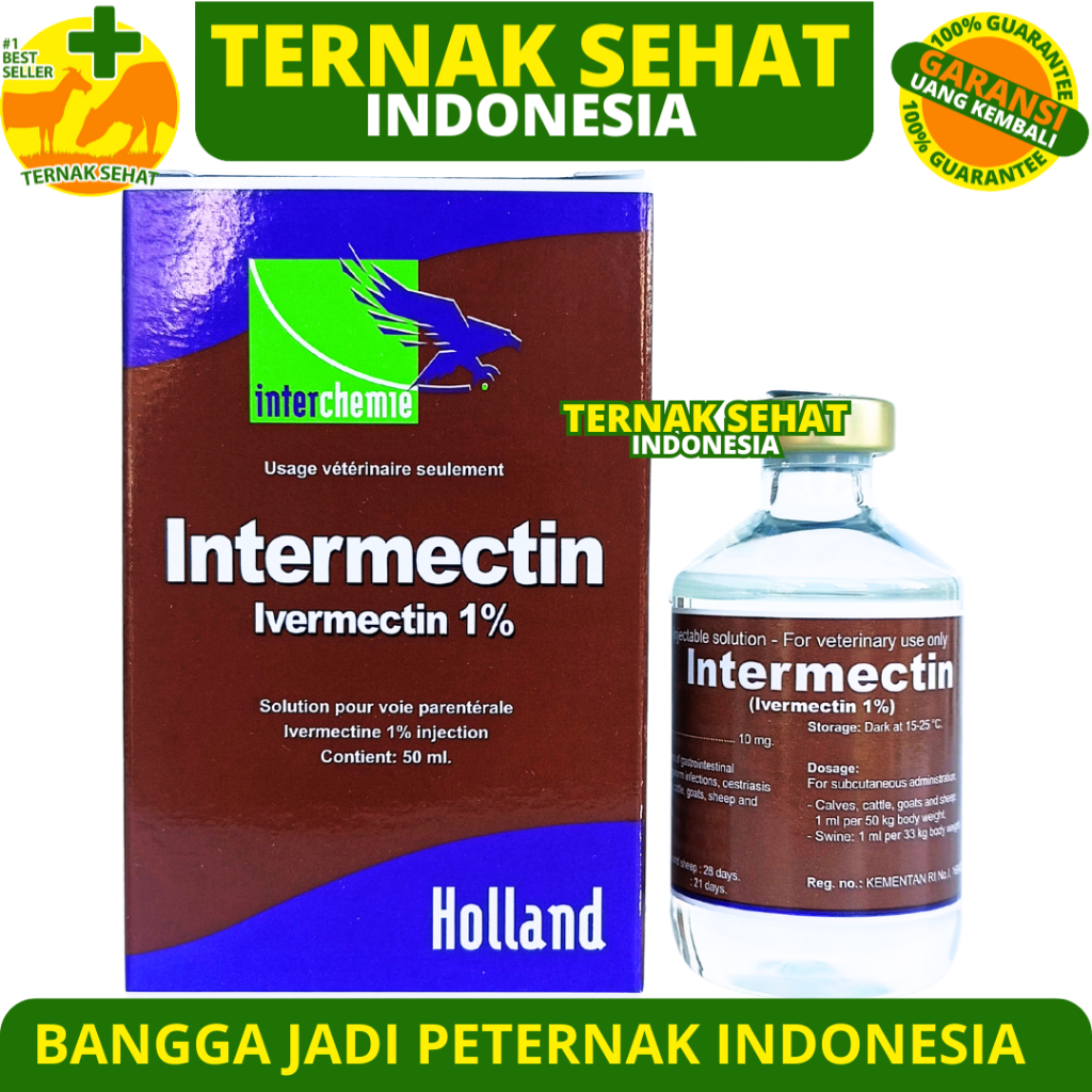 Jual INTERMECTIN 50 ml BIASA & SUPER - Obat Kutu Skabies Gudik Pinjal ...