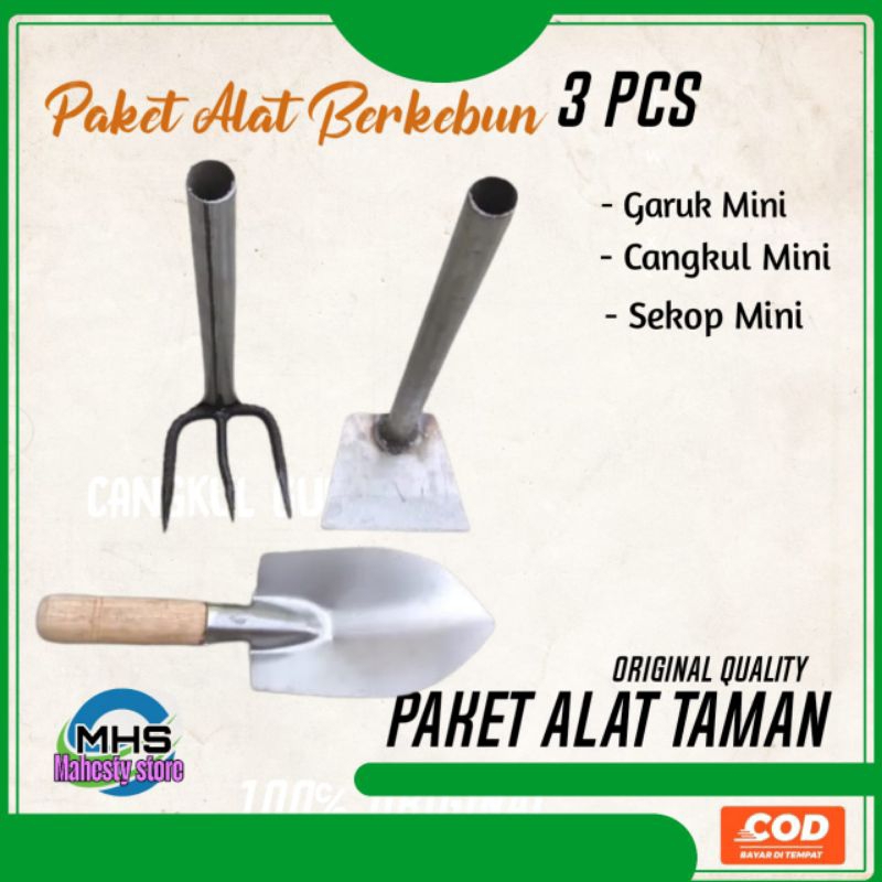 Jual Paket Hemat berkebun 3 Biji Alat Taman Garuk Mini Sekop Mini Taman ...