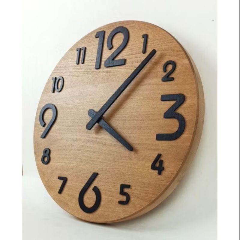 Jual jam dinding kayu jati/ jam dinding model terbaru | Shopee Indonesia