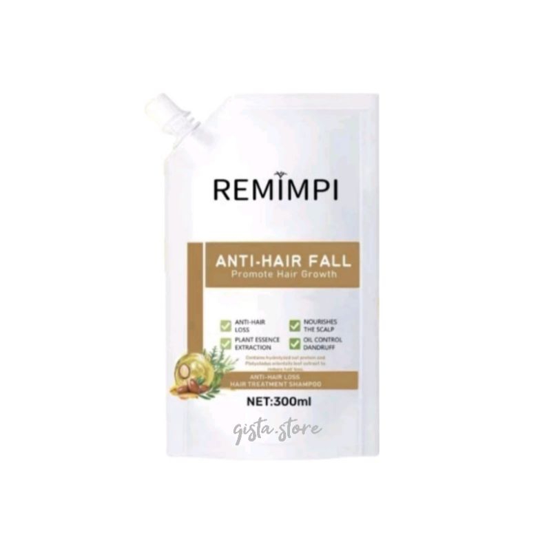 Jual REMIMPI Anti-Hair Fall Hair Treatment Shampoo 300ml | Shopee Indonesia