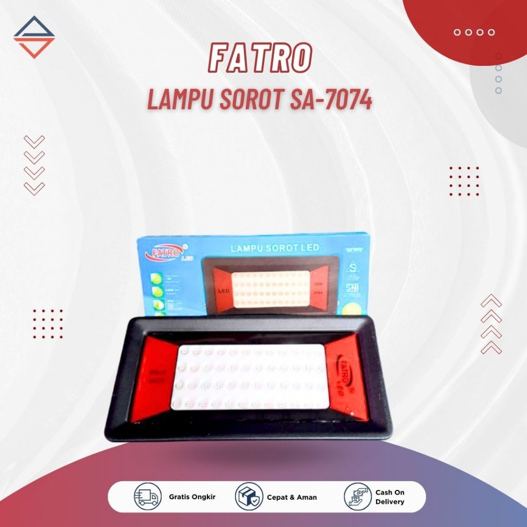 Jual Lampu Sorot 50 Watt Floodlight Fatro SA 7074 Indoor Outdoor untuk Jalan | Shopee Indonesia
