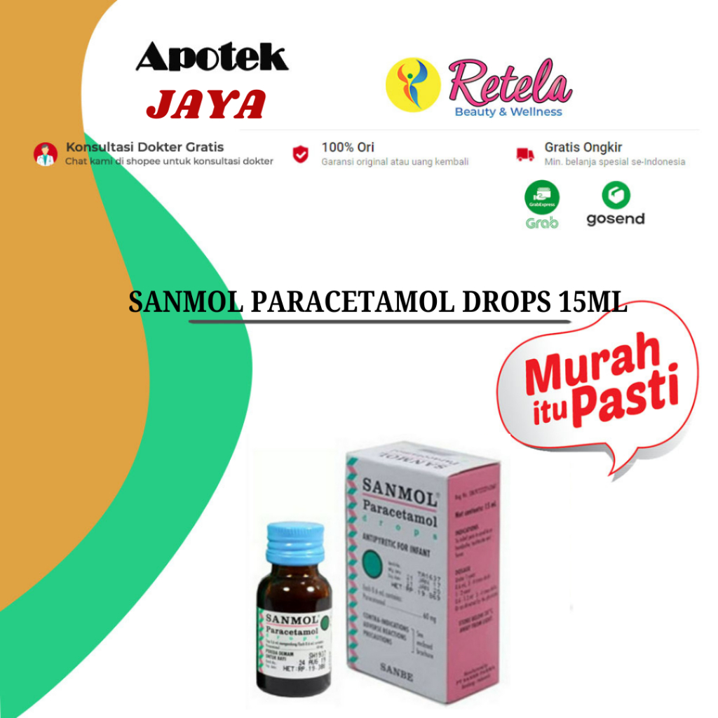 Jual SANMOL PARACETAMOL DROPS 15ML | Shopee Indonesia