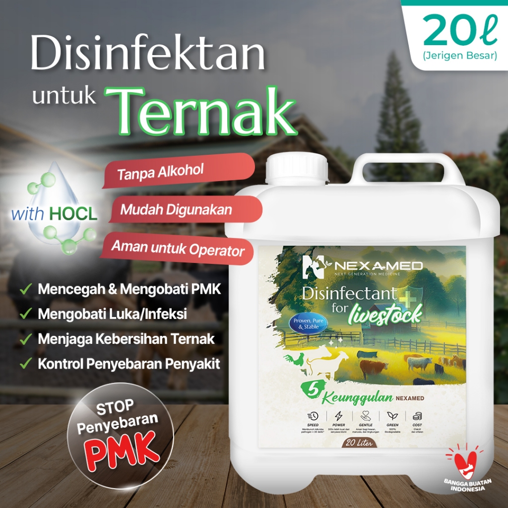 Jual Nexamed Disinfectant for Livestock 20 Liter - Disinfektan untuk ...