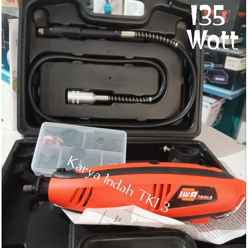 Jual Mini Die Grinder Set 42 Pcs IWA DG3MD Rotary Tool Gerinda Mini ...