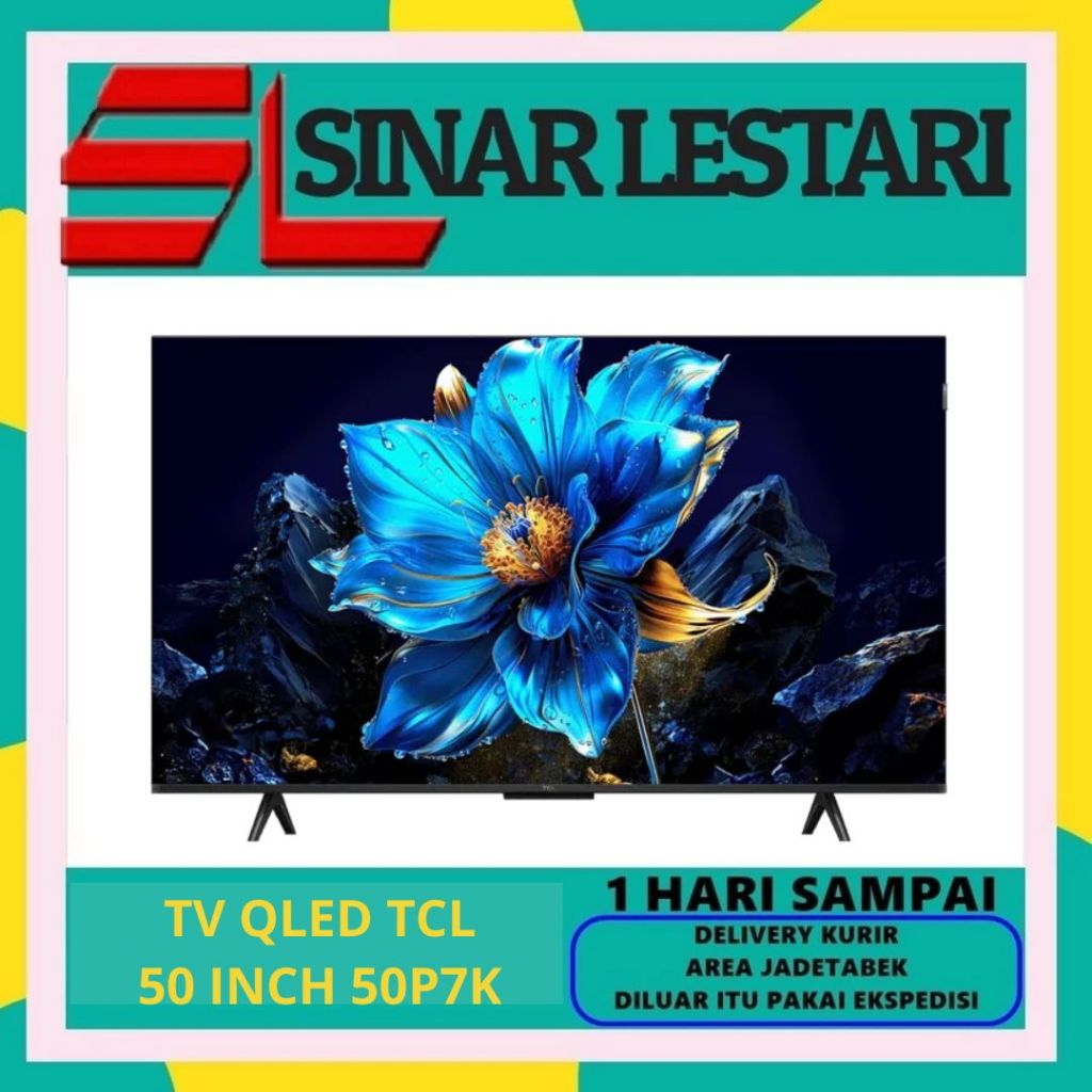 Jual TCL 50P7K SMART GOOGLE TV QLED 50 INCH DOLBY VISION UHD 4K P7K ...