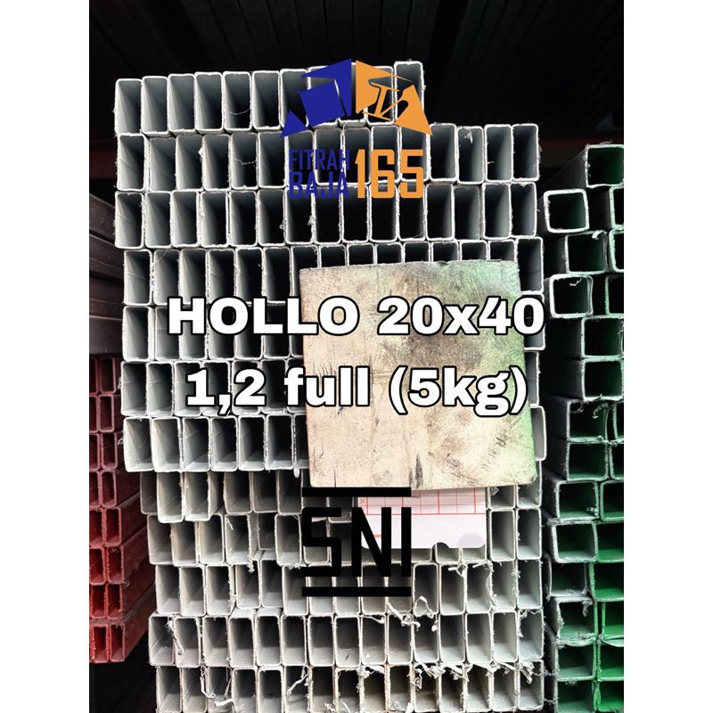 Jual Besi Holo / Hollow Hitam Ukuran 20x40 | Shopee Indonesia