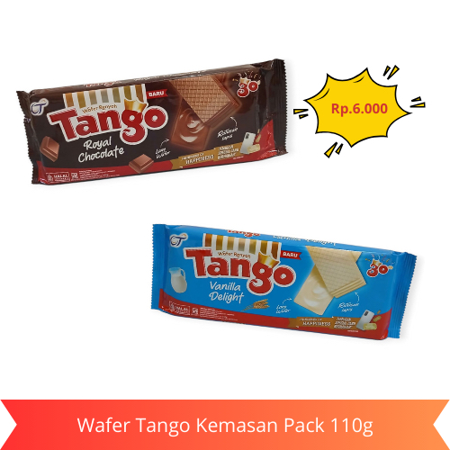 Jual Wafer Tango kemasan Pack 110g | Shopee Indonesia