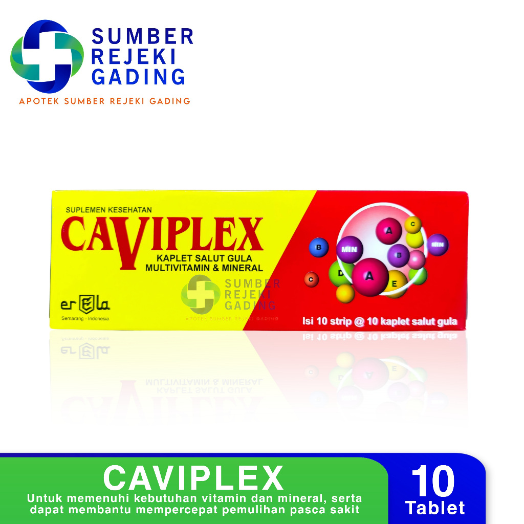 Jual Caviplex Strip isi 10 Tablet Multivitamin Mineral | Shopee Indonesia