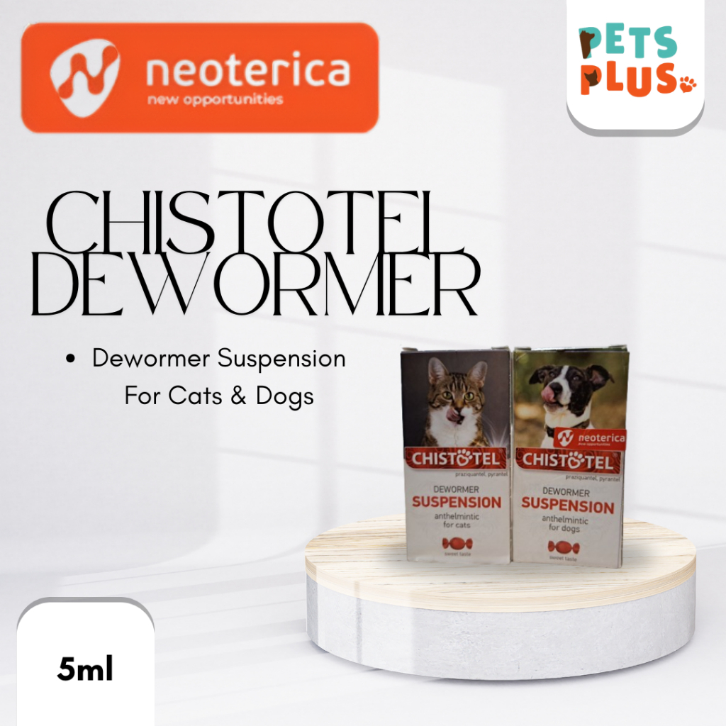 Jual Chistotel Dewormer Suspensions 5ml (untuk kucing dan anjing ...