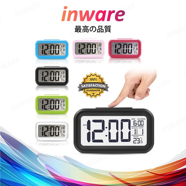 Jual Jam Meja Digital Warna-Warni Multifungsi, Alarm Clock dengan ...