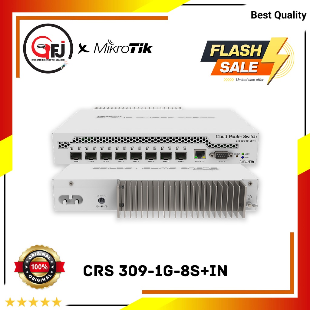 Jual MIKROTIK CRS 309-1G-8S+IN ORIGINAL | Shopee Indonesia