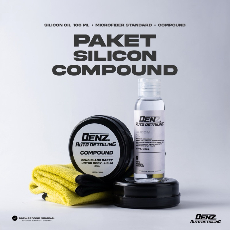 Jual SILICON OIL DAN COMPOUND DENZ AUTO DETAILING PENGHILANG BARET DAN ...