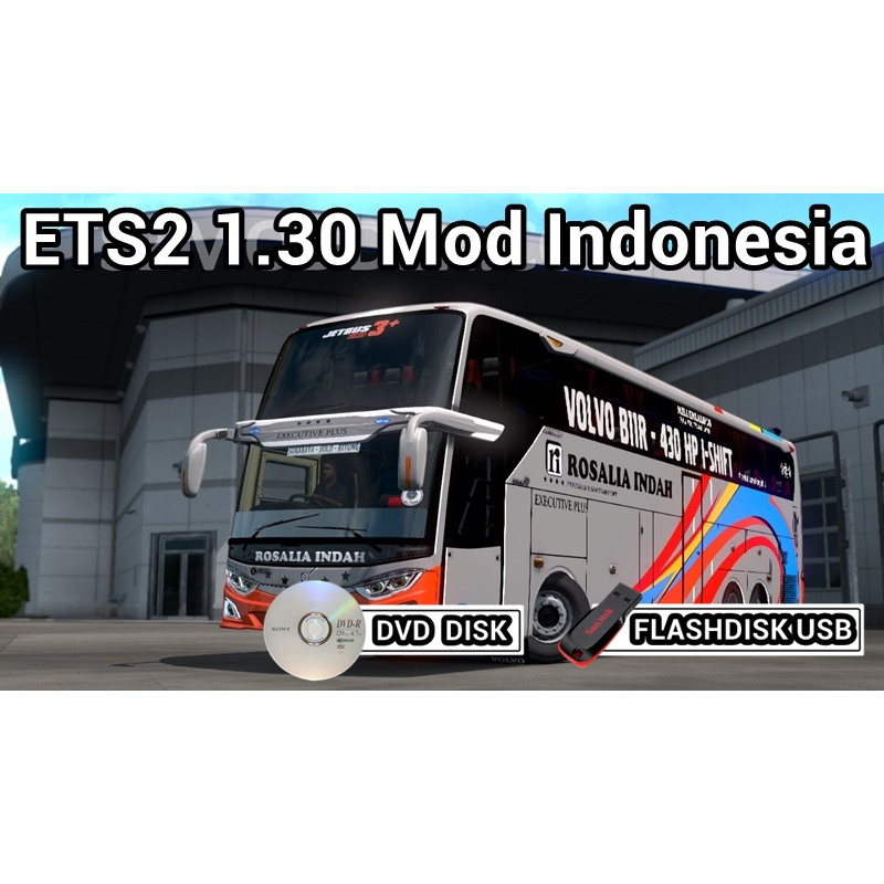 Jual ETS2 versi 1.30.2.9 Mod Indonesia Game untuk Komputer PC Laptop ...