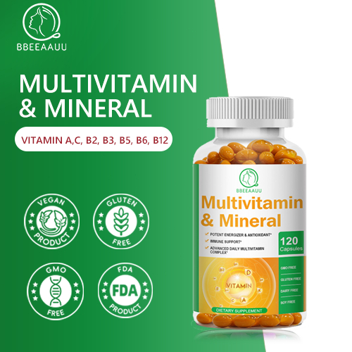 Jual BBEEAAUU Multivitamin & Mineral Kapsul dengan Vitamin A, C, B2, B3 ...