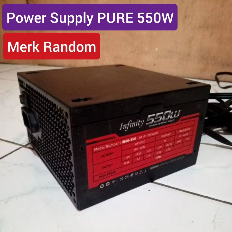 Jual PSU Power Supply Pure 550W - PSU Korea 550W | Shopee Indonesia