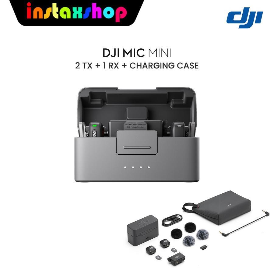 Jual DJI Mic Mini (2 TX + 1 RX + Charging Case) Microphone Audio Garansi Resmi | Shopee Indonesia