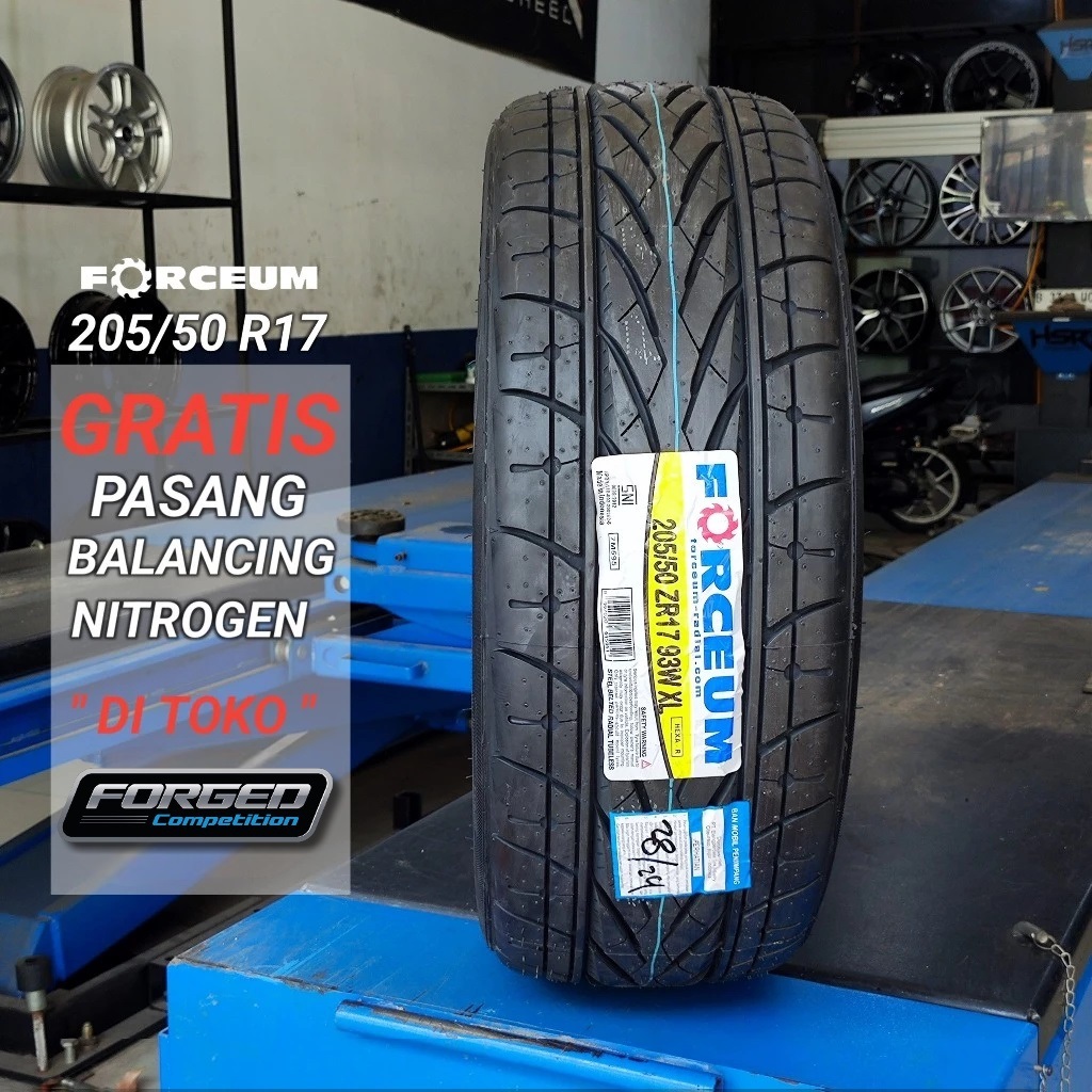 Jual BAN MOBIL UKURAN 205 50 R17 MERK FORCEUM HEXA-R TUBLES MURAH | Shopee Indonesia