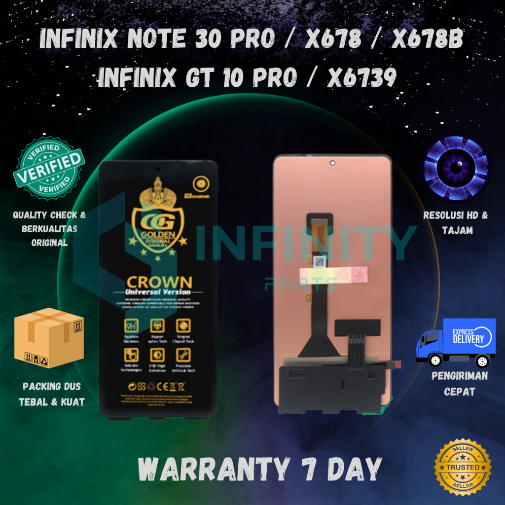Jual LCD INFINIX NOTE 30 PRO / X678 / X678B / INFINIX GT 10 PRO X6739 ...