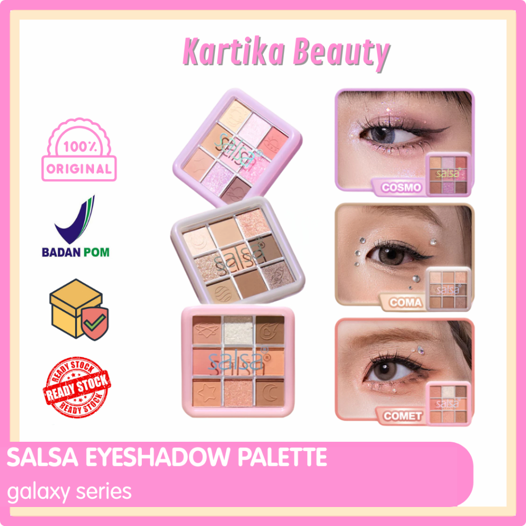 Jual SALSA EYESHADOW PALETTE GALAXY SERIES | PALET EYE SHADOW TERBARU ...