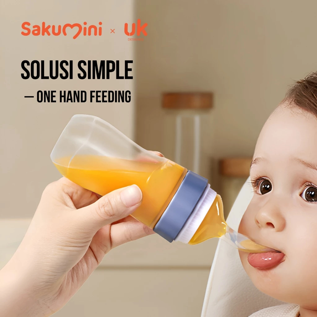 Jual Babylove X Sakumini Squeeze Spoon Feeder Silicone Botol Sendok Makan Mpasi Bayi | Shopee ...