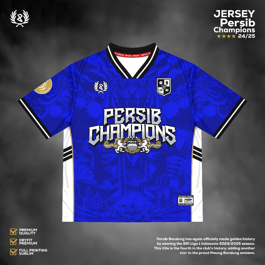 Jual JERSEY VINTAGE RETRO PERSIB JUARA BACK2BACK CHAMPIONS 2024 - 2025 ...