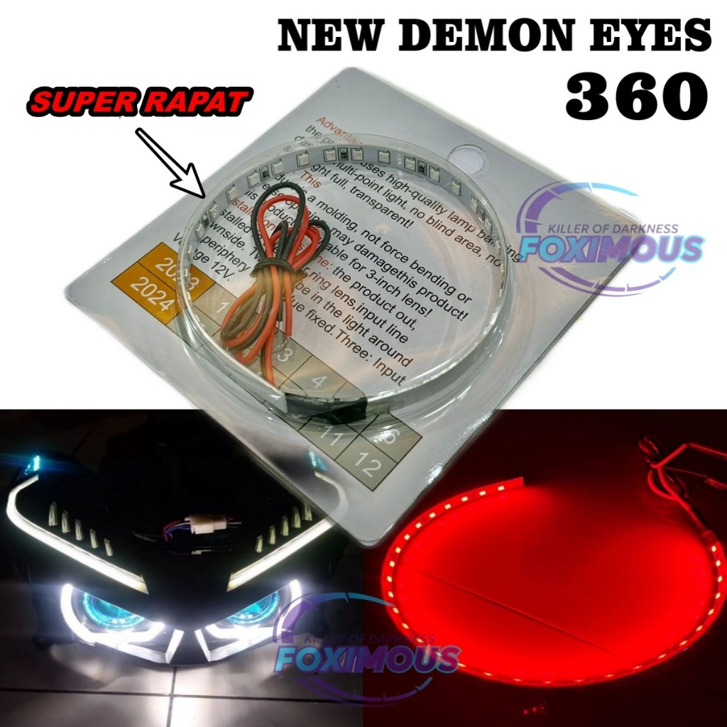 Jual Lampu Led Demon Eyes 30 Led Dan 15 Led Super Brightness Devil Eyes ...