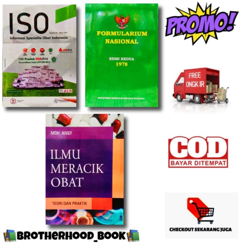Jual Promo 3 Buku Farmasi Iso Obat, Fornas Dan Ilmu Meracik Obat ( imo ...