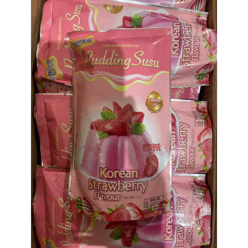 Jual Nutrijell Pudding Korean Strawberry 145 gr | Shopee Indonesia