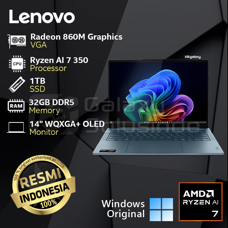 Jual Lenovo Yoga Slim 7 14AKP10-12ID - Amd Ryzen AI 7 350 1TB SSD 32GB ...