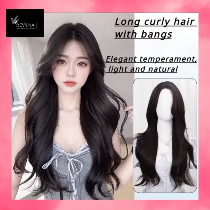 Jual Wig Rambut Palsu Wanita Panjang Lurus Tanpa Poni Long Straight ...