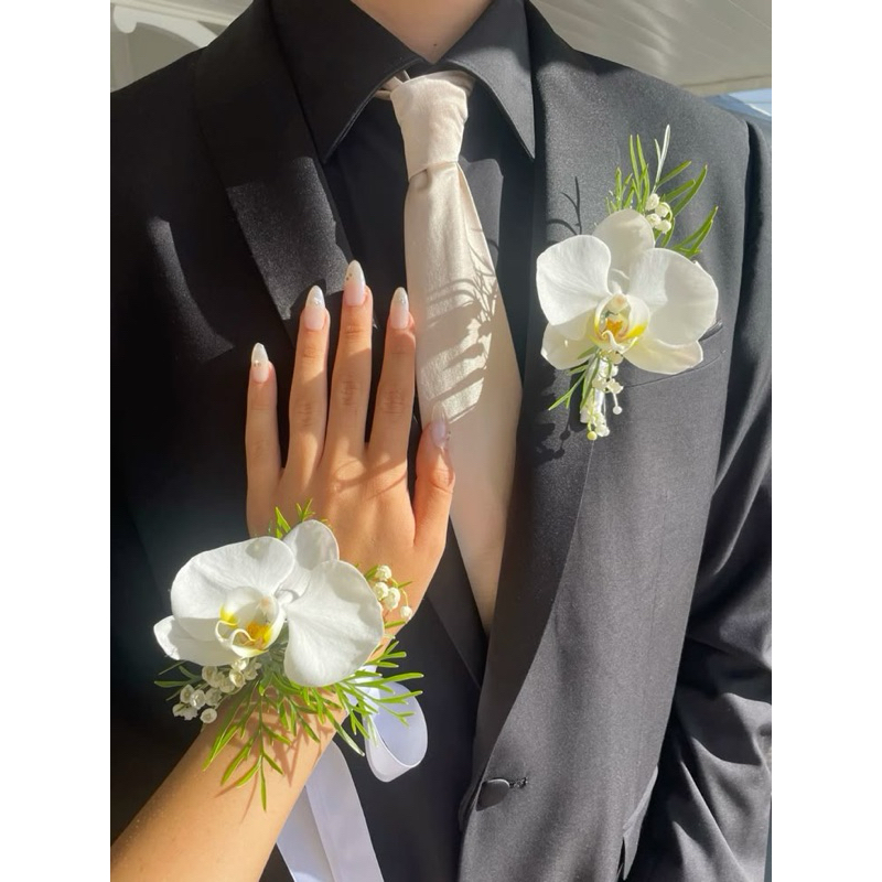 Jual SATU PAKET CORSAGE / KORSASE + WRIST PENGANTIN PRIA & WANITA ...