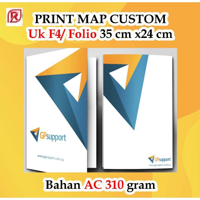 Jual Map Folder Custom Uk F4 (Bahan 310gram) | Shopee Indonesia