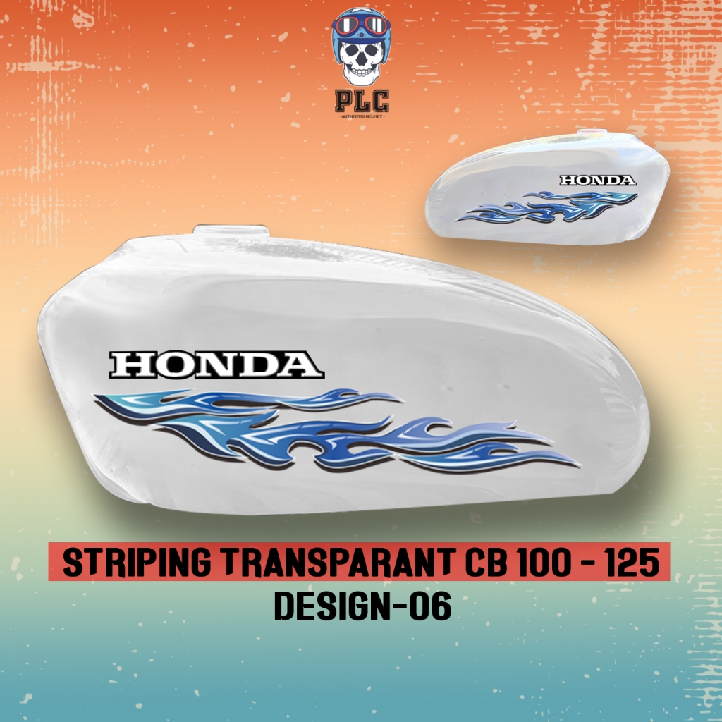 Jual STRIPING HONDA CB 100 VARIASI STIKER CB 125 TRANSPARAN MAXDECAL DS ...