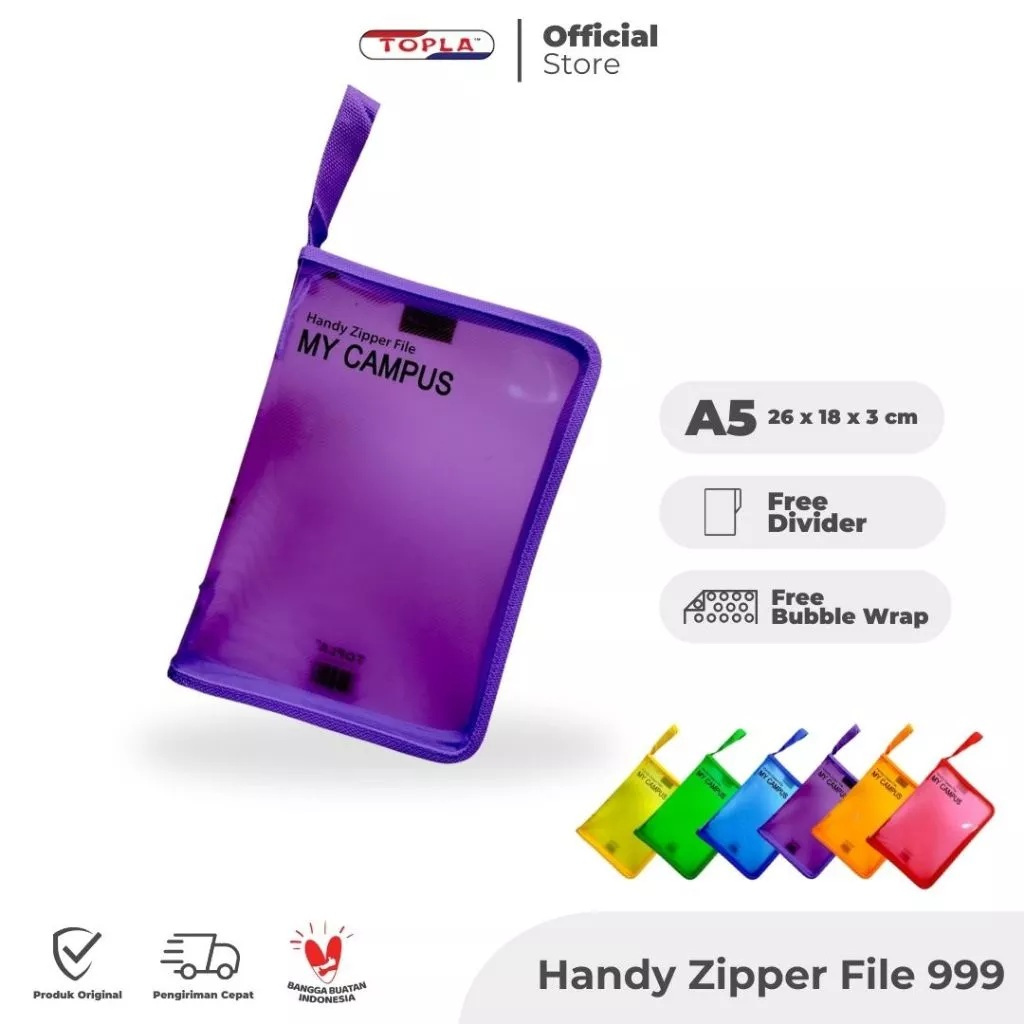 Jual Handy Zipper A5 Topla 999 ( Map File Resleting Kecil ) | Shopee ...
