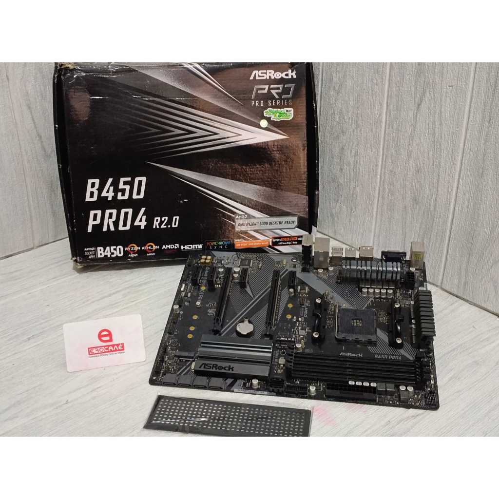 Jual Mobo AMD B450 AM4 ASRock B450 Pro4 R2.0 support Ryzen 5000 ...