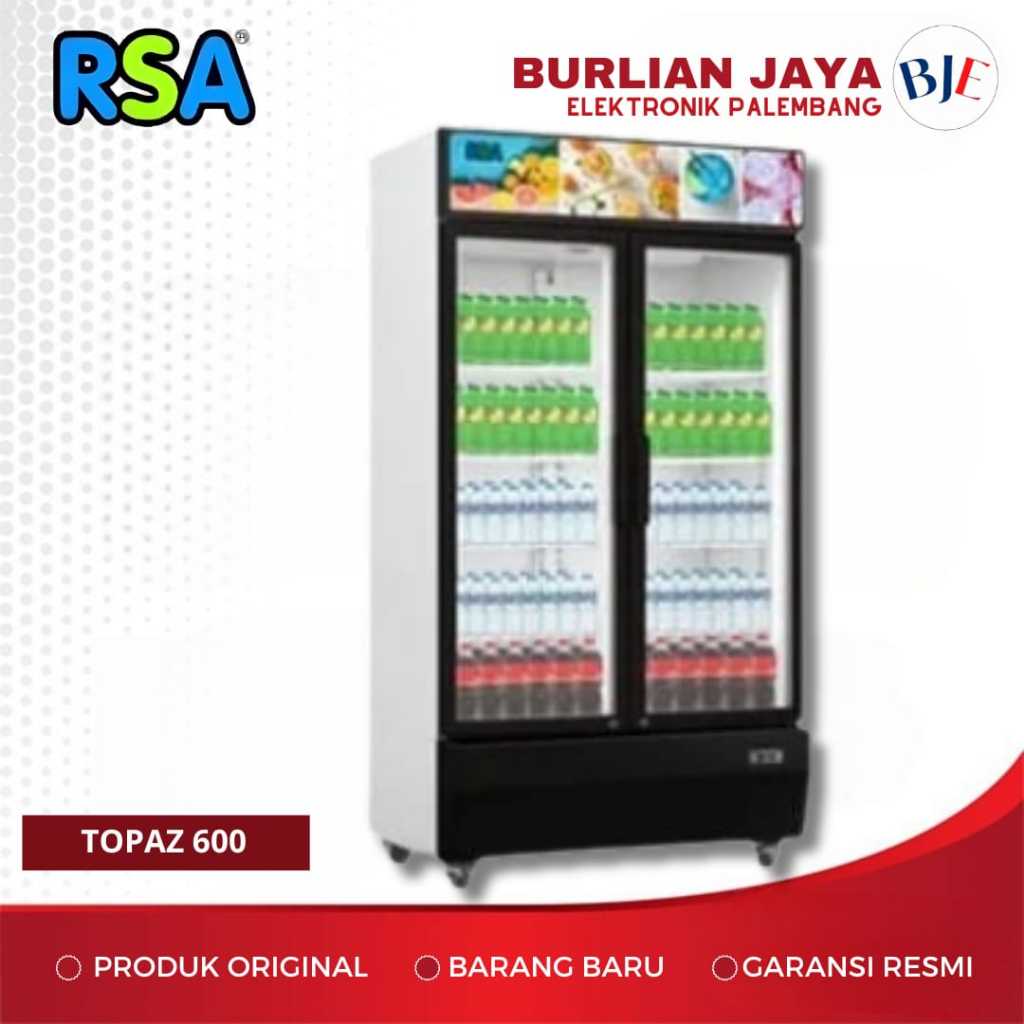 Jual KULKAS SHOWCASE RSA TOPAZ-600 KULKAS SHOWCASE DISPLAY COOLER ...