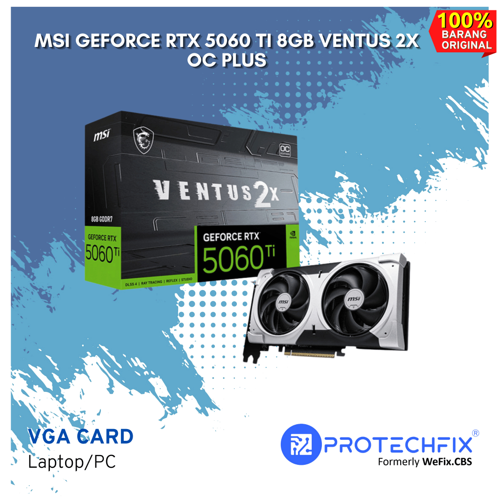 Jual MSI GeForce RTX 5060 Ti 8GB VENTUS 2X OC PLUS | Shopee Indonesia